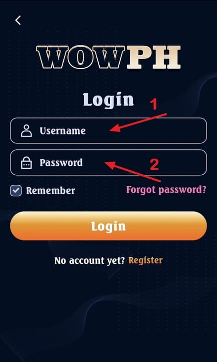 Login - WOWPH Casino - A World of Unmatched Winnings